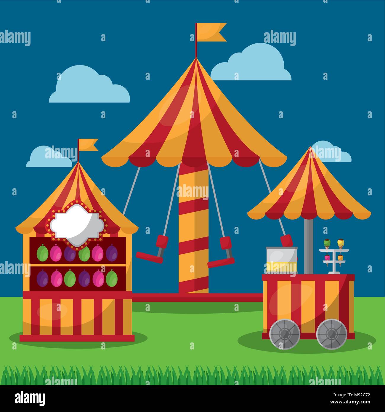 Carnival stall Stock Vector Images - Alamy
