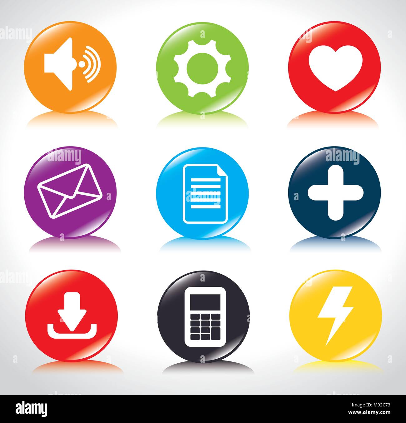 applications menu design, vector illustration eps10 graphic Stock ...