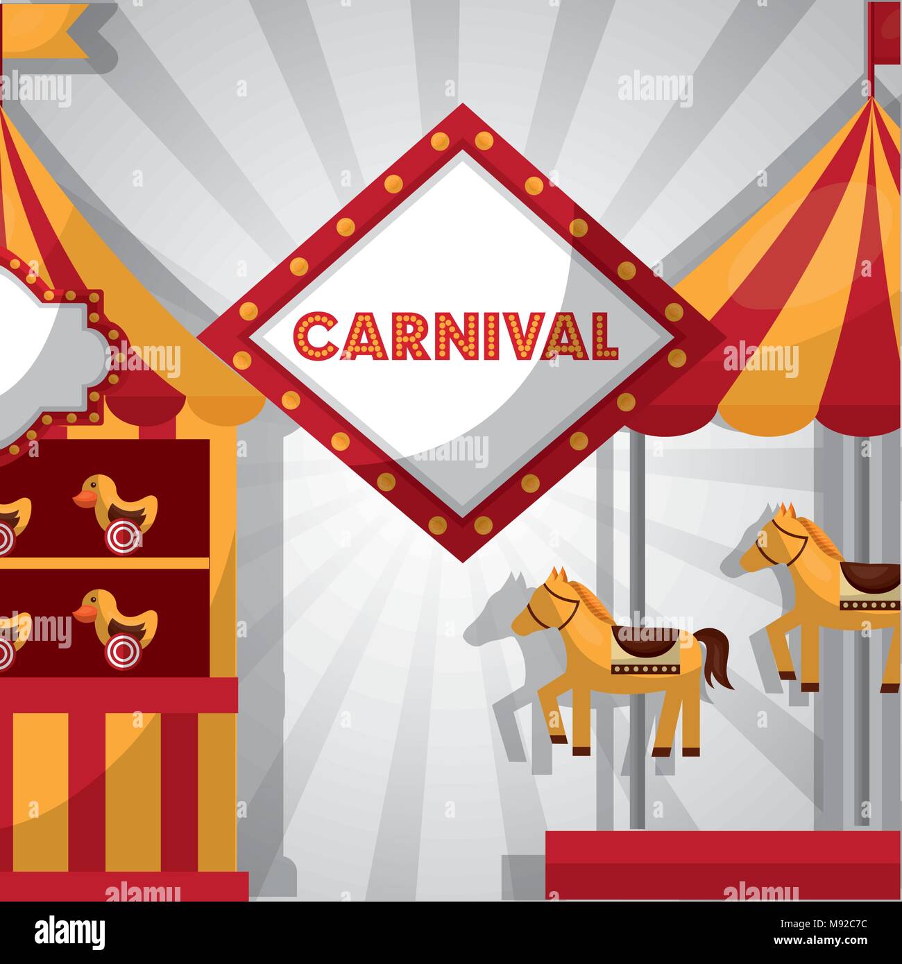 Carnival stall Stock Vector Images - Alamy