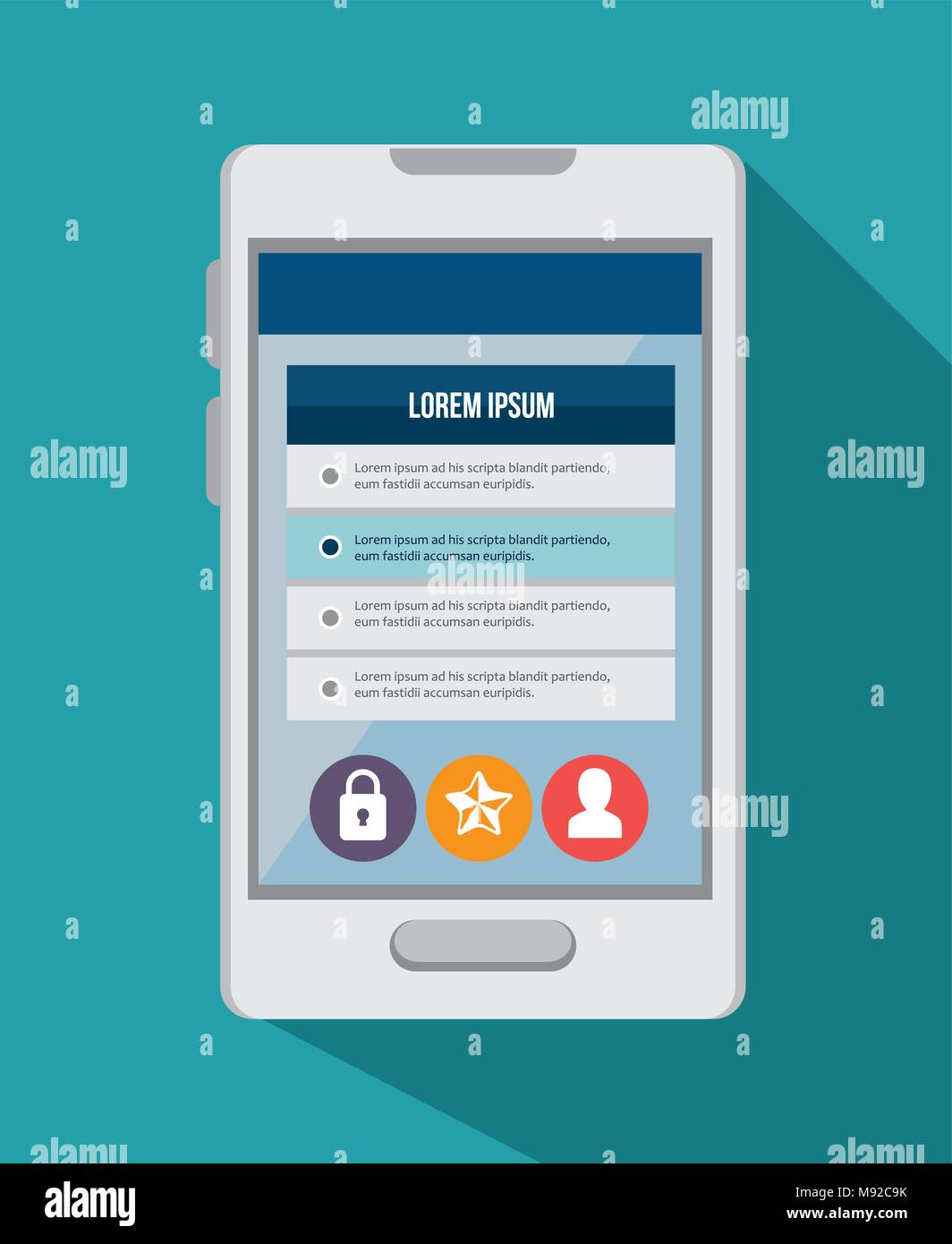 mobile infographic design, vector illustration eps10 graphic Stock ...