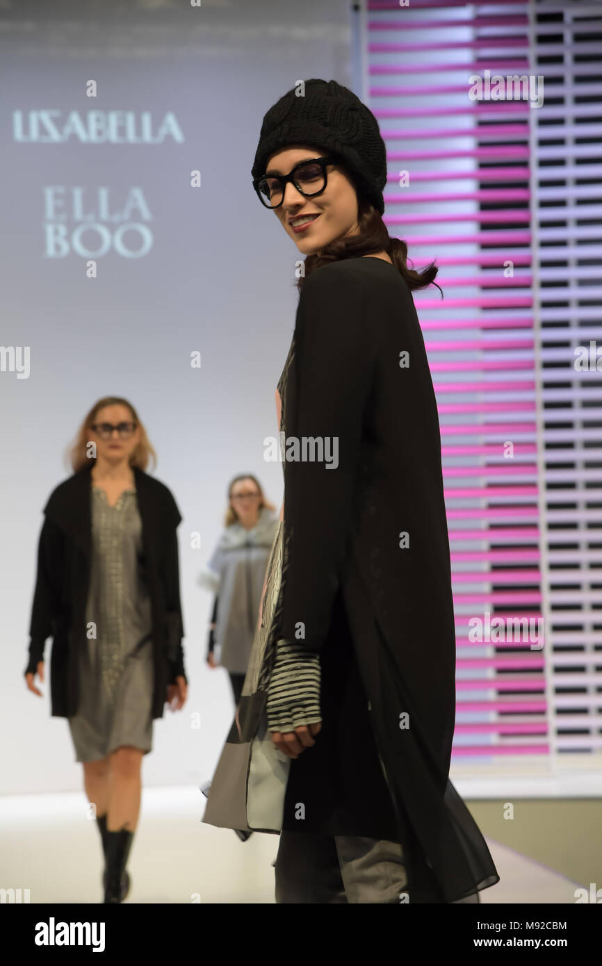 Moda Trade Fashion Show - Catwalk Featuring: model Where: Birmingham ...