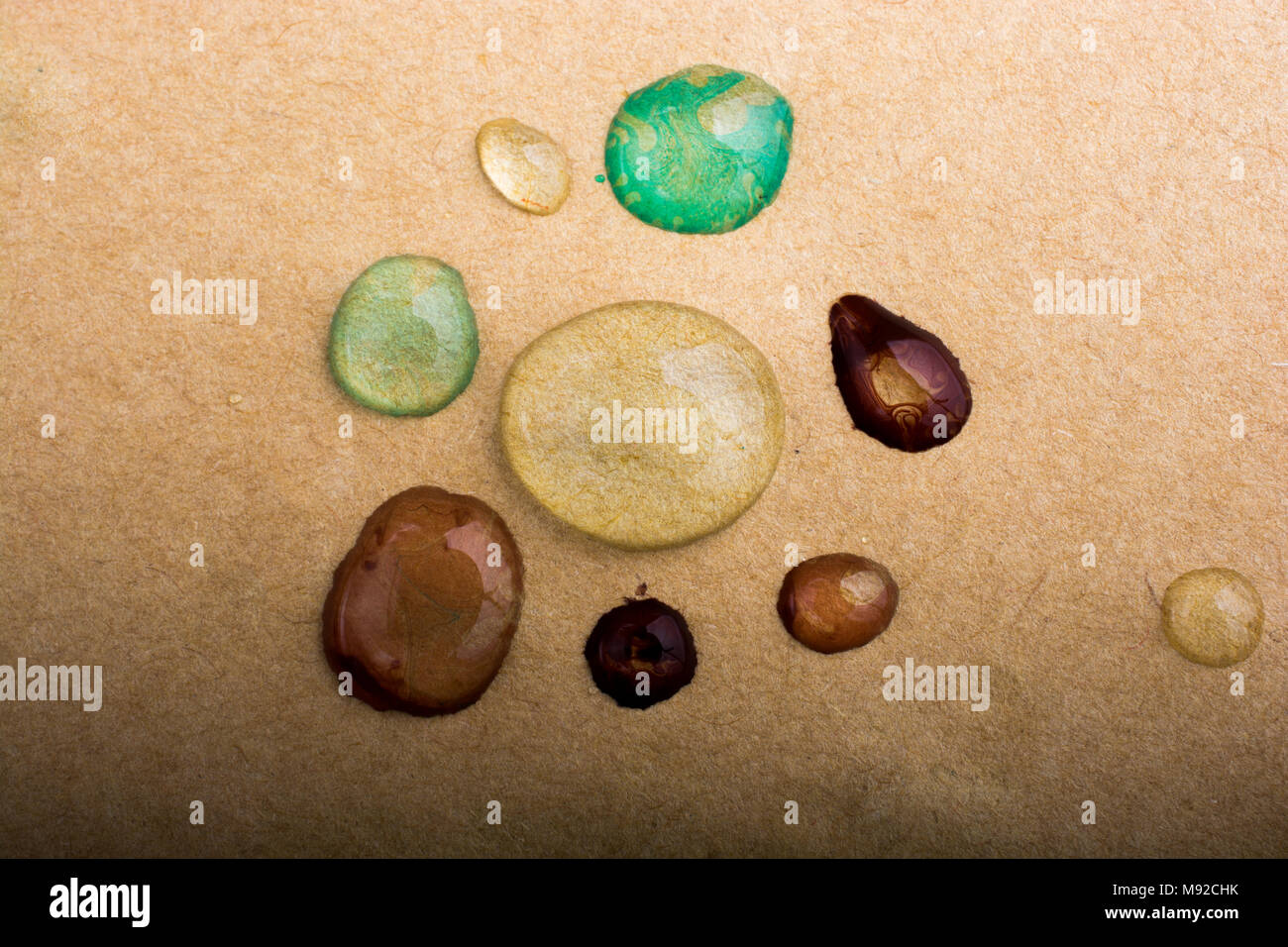Round water drops in close-up view on background Stock Photo - Alamy