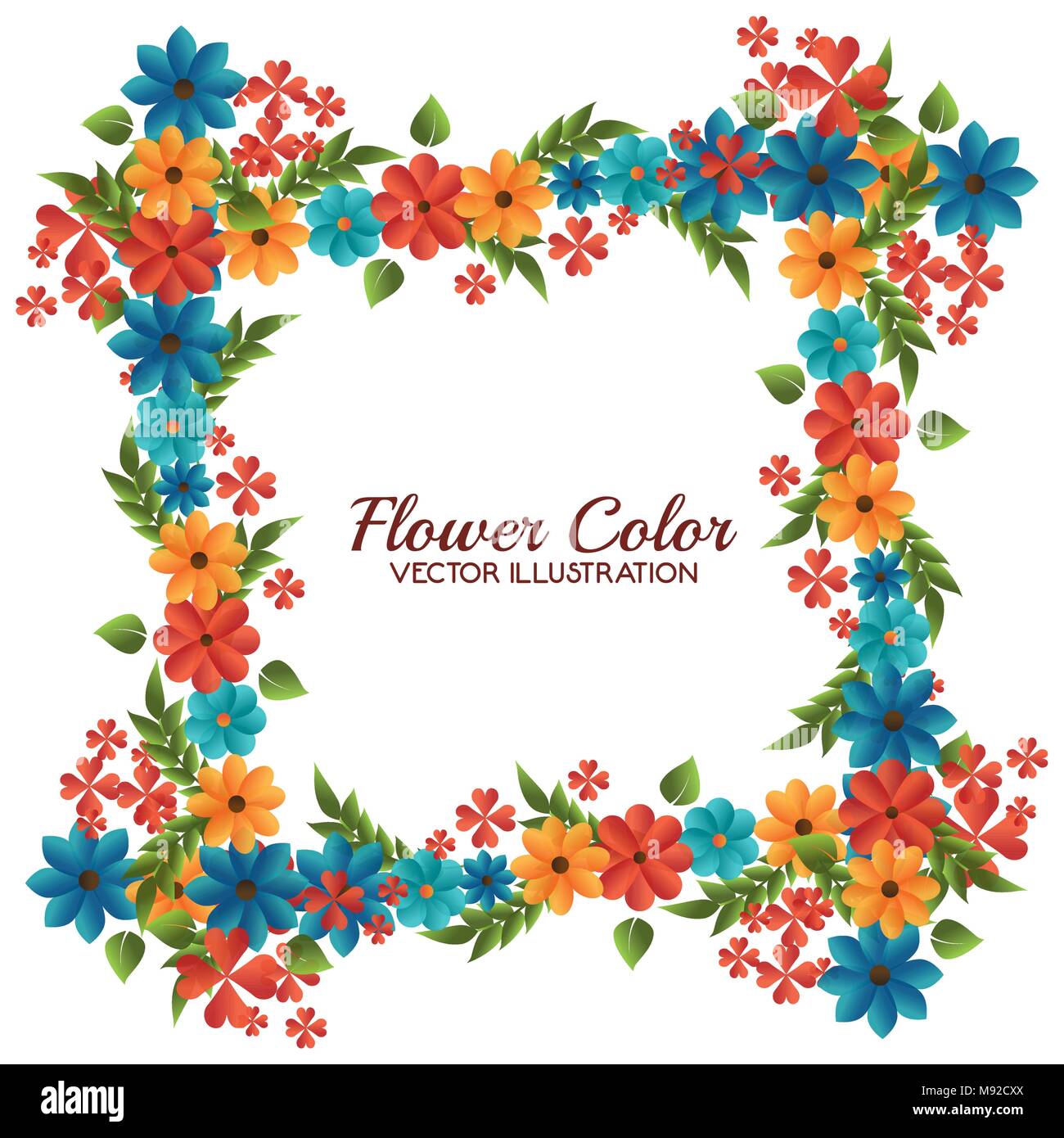 flower color design Stock Vector Image & Art - Alamy
