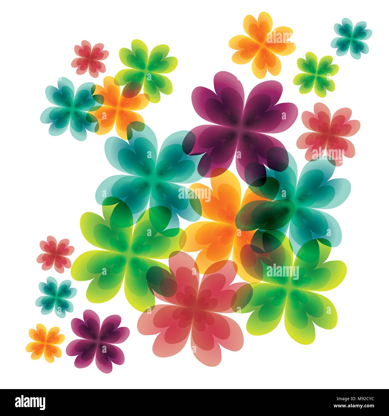 flower color design Stock Vector Image & Art - Alamy