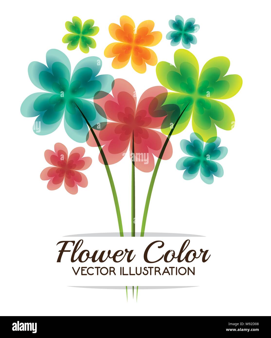 flower color design Stock Vector Image & Art - Alamy