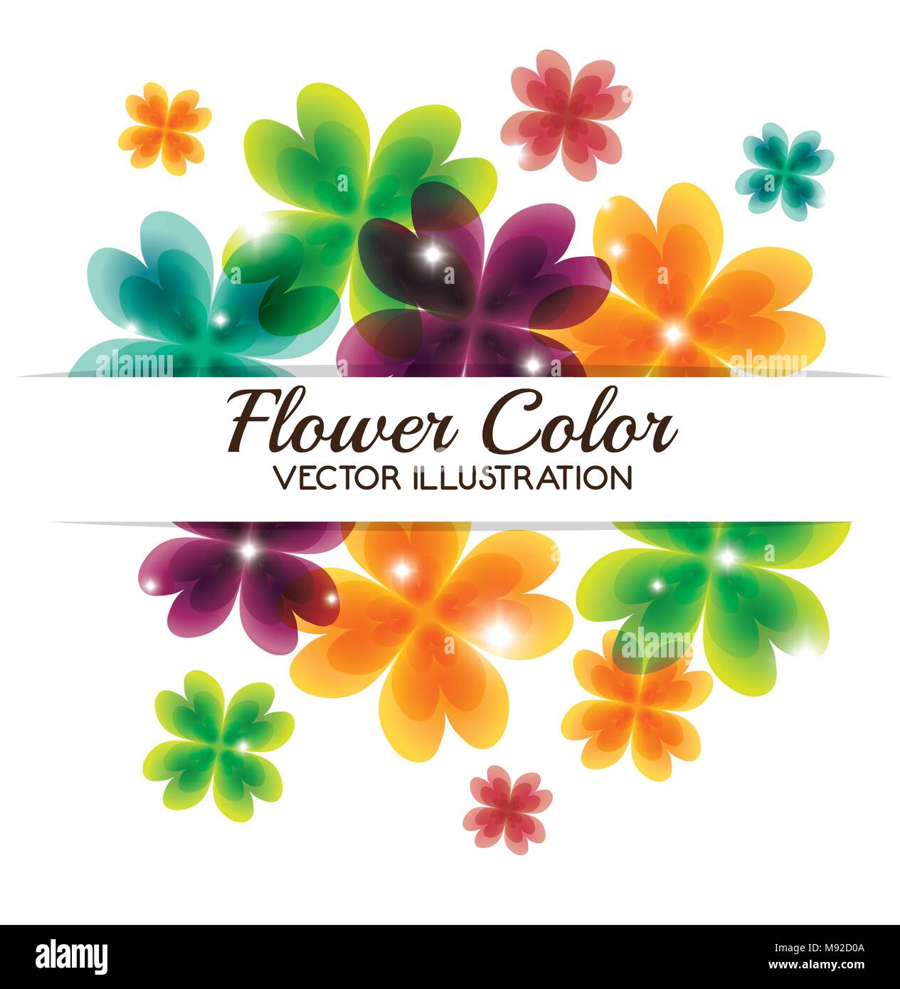 flower color design Stock Vector Image & Art - Alamy