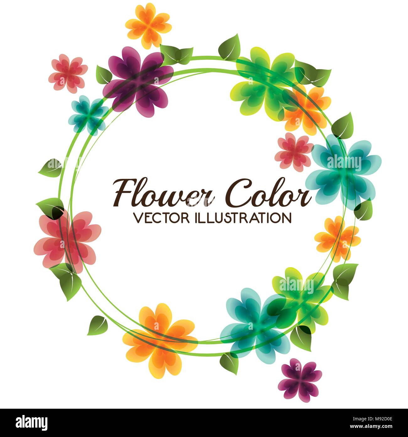 flower color design Stock Vector Image & Art - Alamy