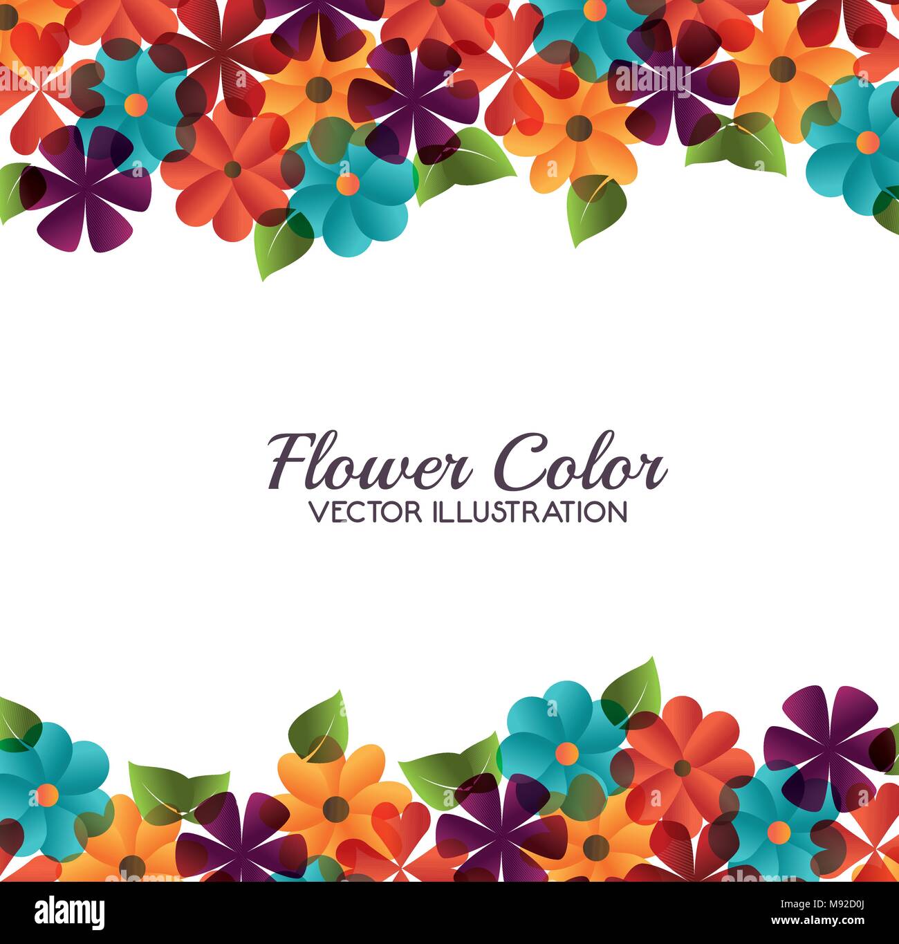 flower color design Stock Vector Image & Art - Alamy