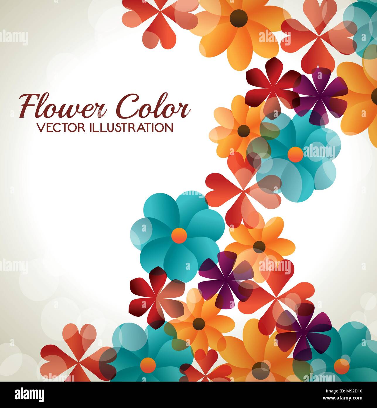 flower color design Stock Vector Image & Art - Alamy