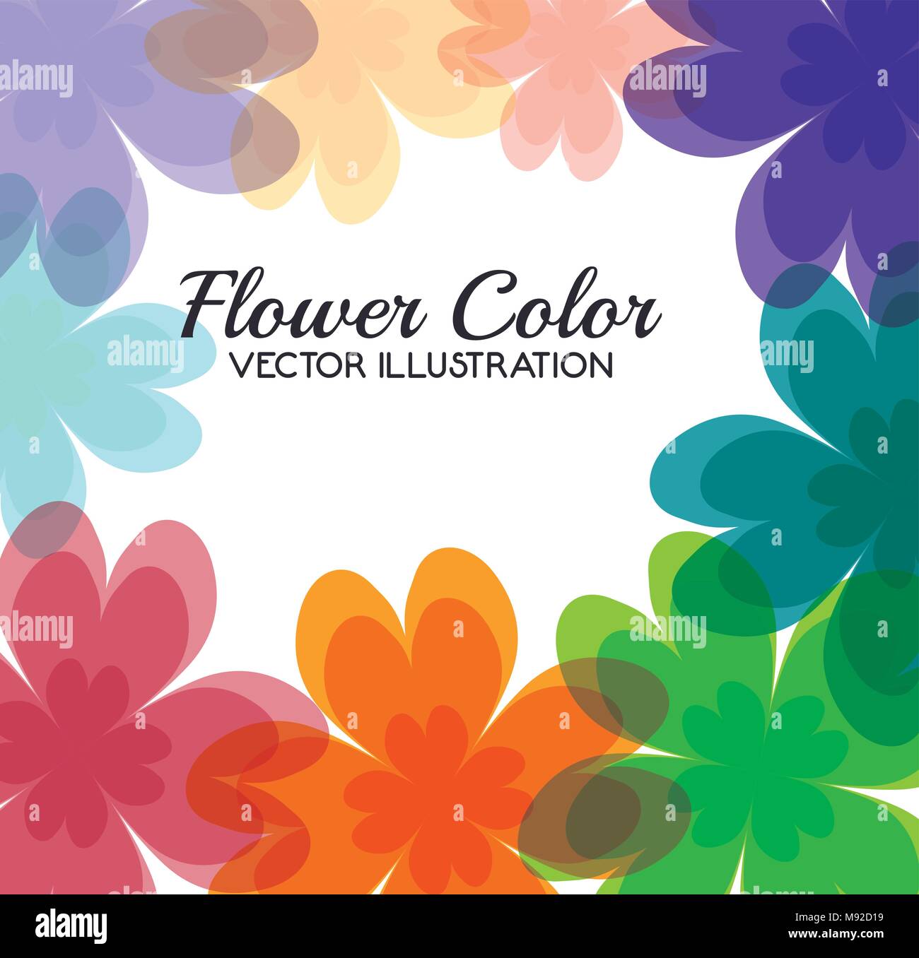 flower color design Stock Vector Image & Art - Alamy