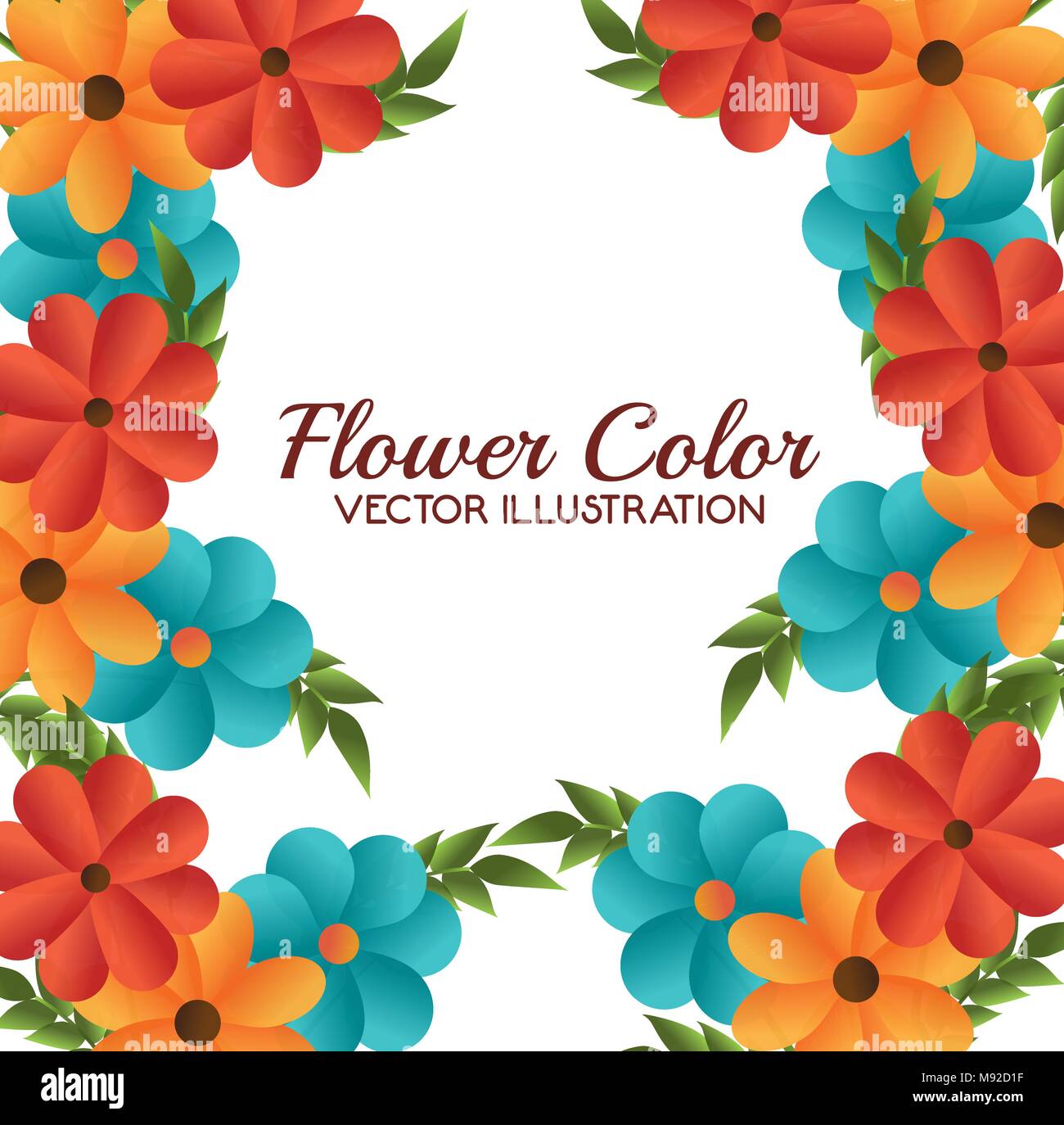 flower color design Stock Vector Image & Art - Alamy