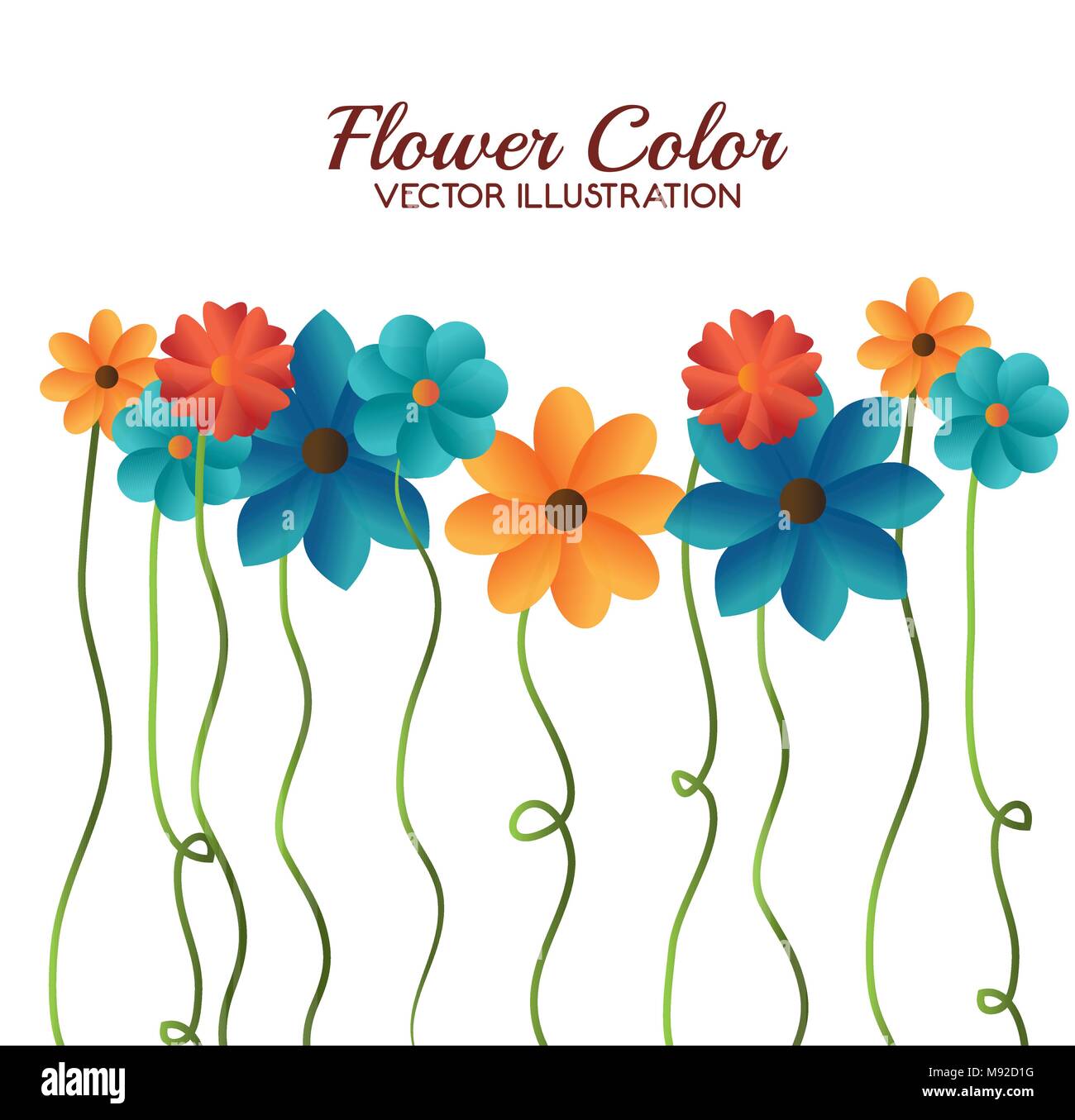flower color design Stock Vector Image & Art - Alamy