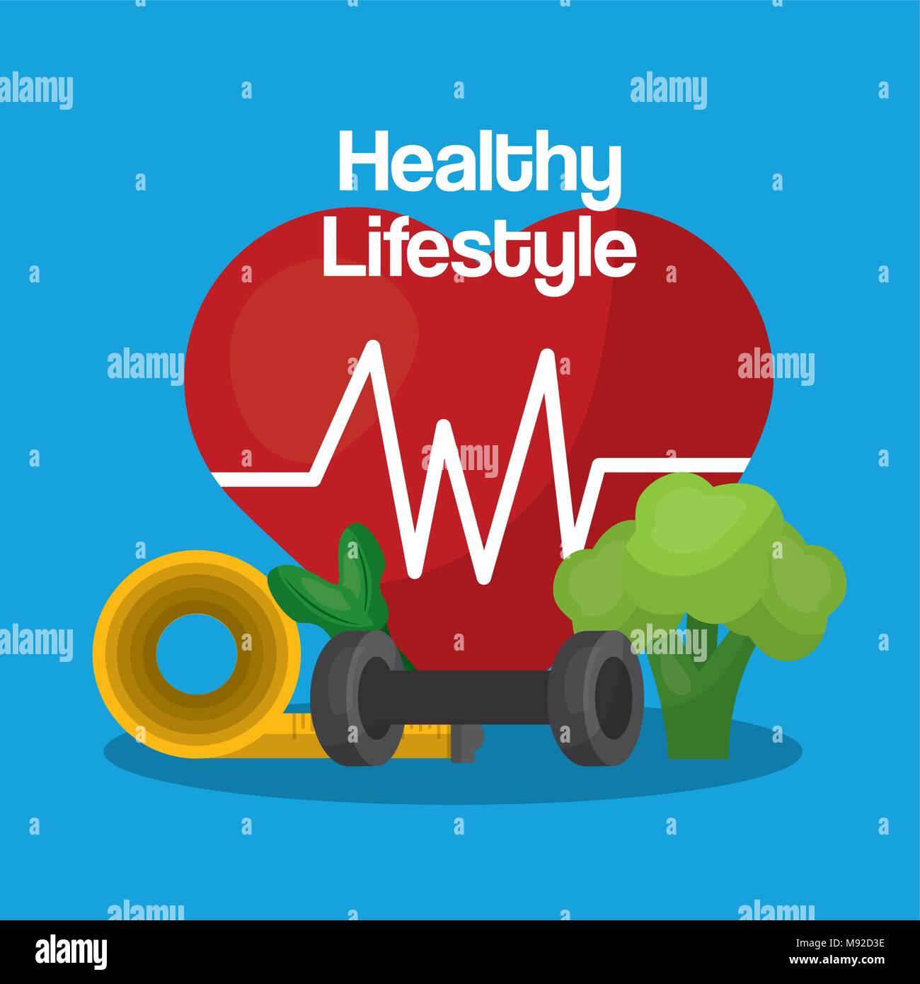 healthy lifestyle concept Stock Vector Image & Art - Alamy