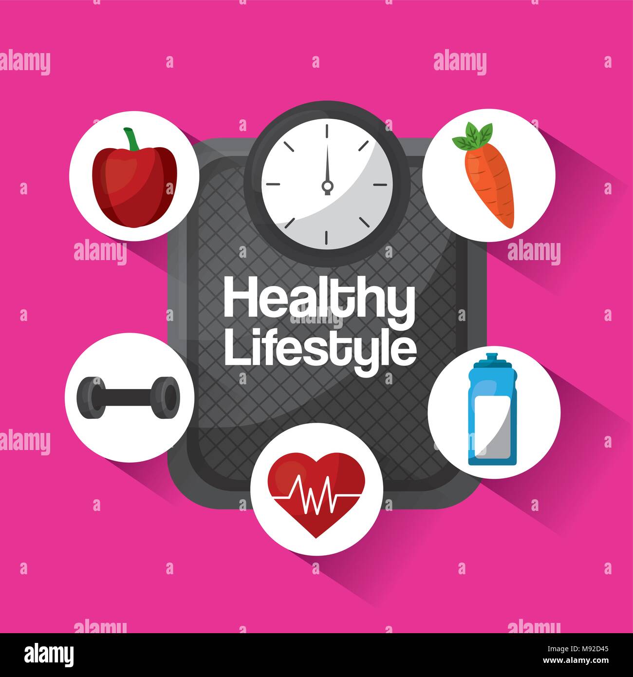 healthy lifestyle concept Stock Vector Image & Art - Alamy