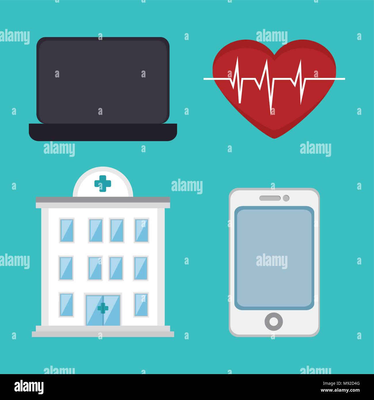 mobile health design Stock Vector Image & Art - Alamy