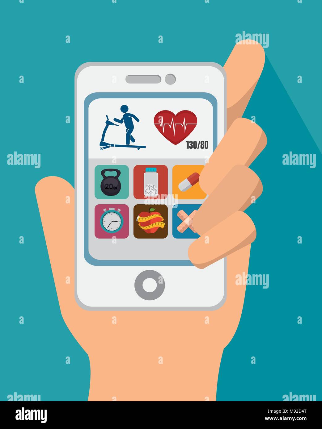 mobile health design Stock Vector Image & Art - Alamy