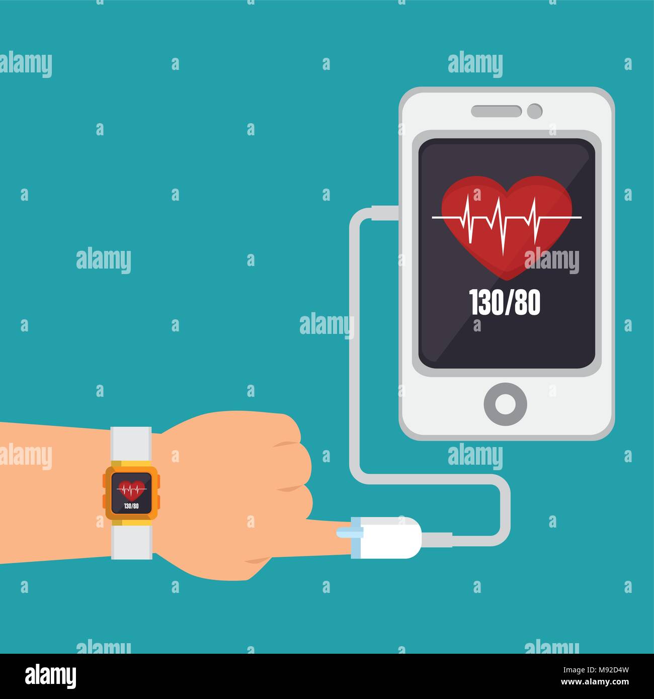 mobile health design Stock Vector Image & Art - Alamy
