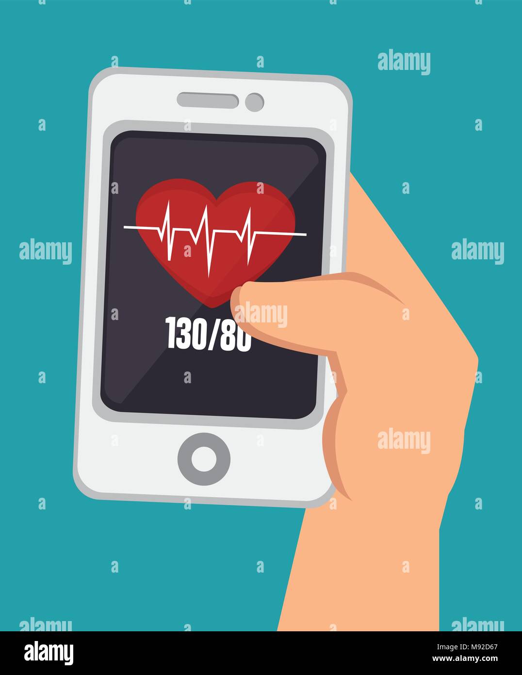 Pulse measure Stock Vector Images - Alamy