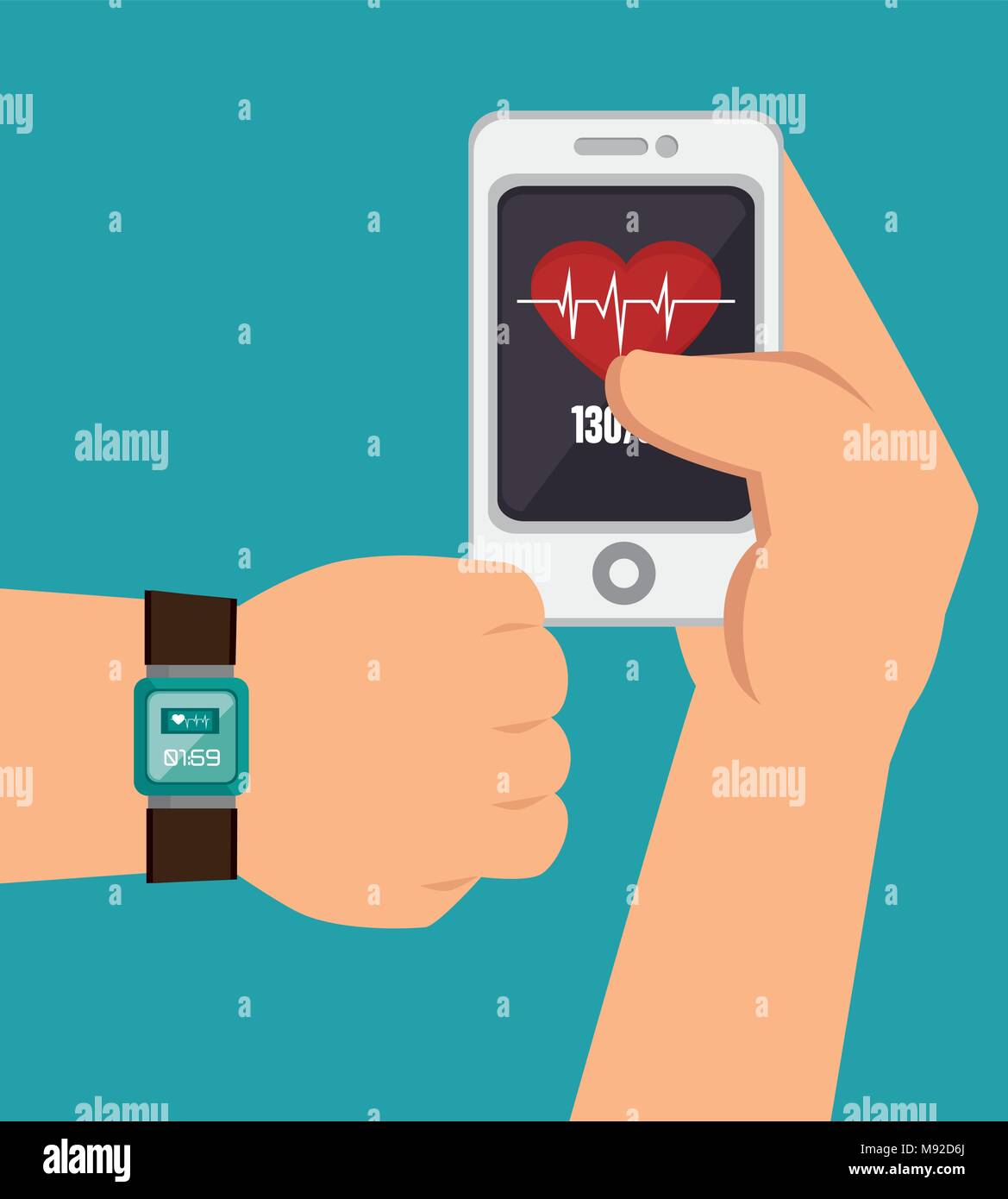 mobile health design Stock Vector Image & Art - Alamy