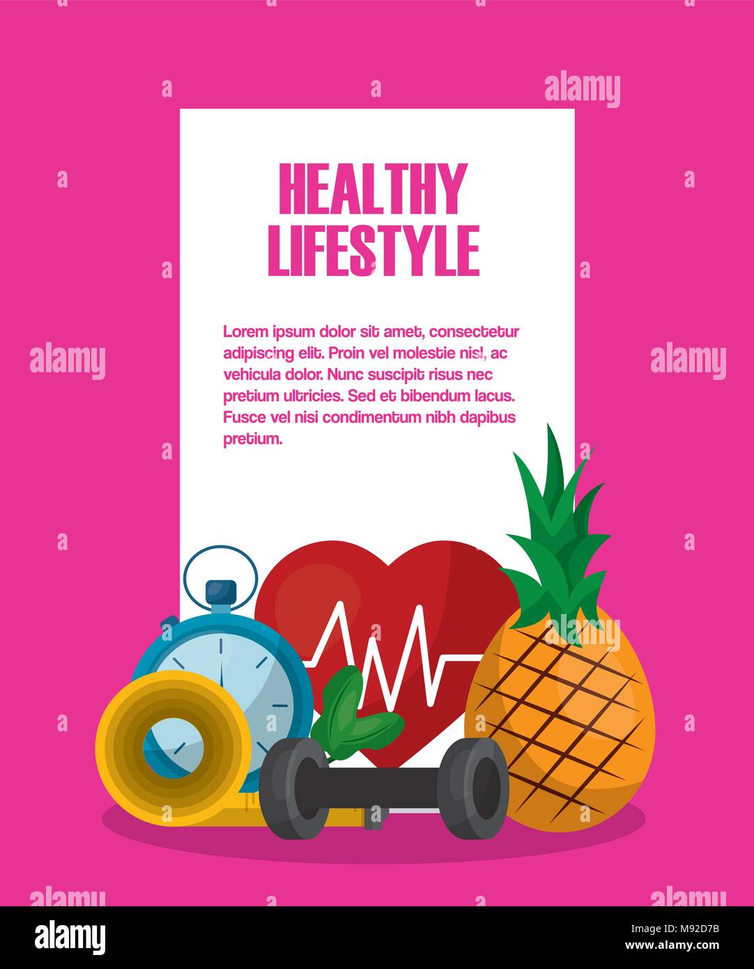 healthy lifestyle concept Stock Vector Image & Art - Alamy