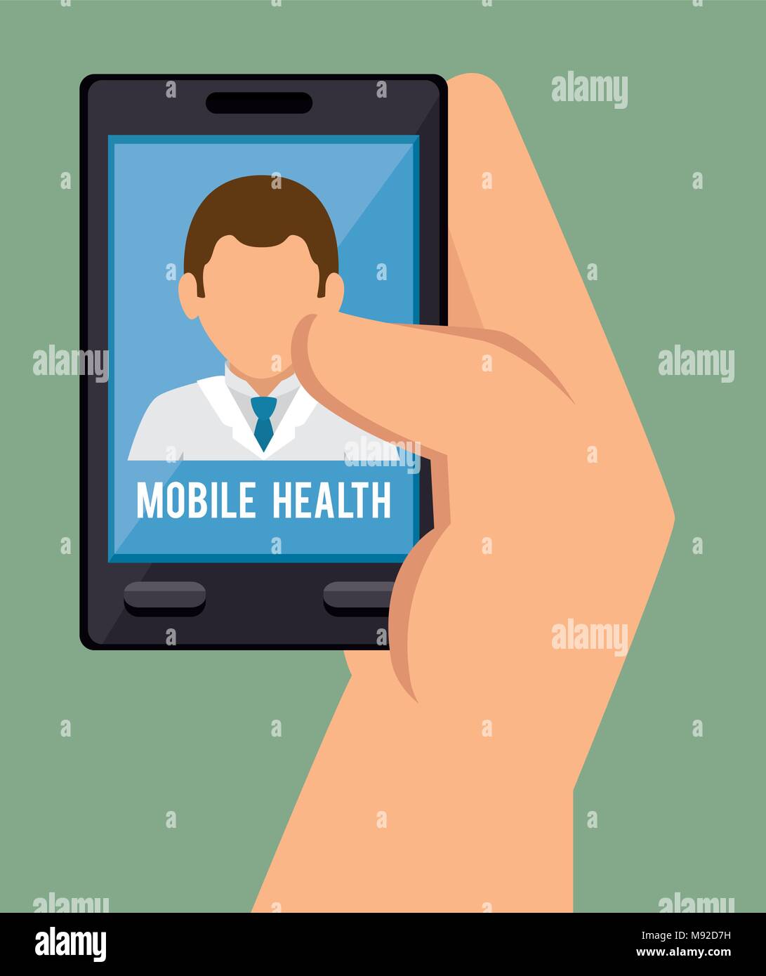 mobile health design Stock Vector Image & Art - Alamy