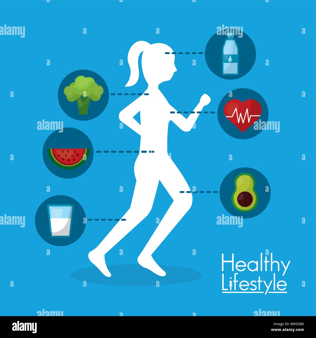 healthy lifestyle sport food Stock Vector Image & Art - Alamy