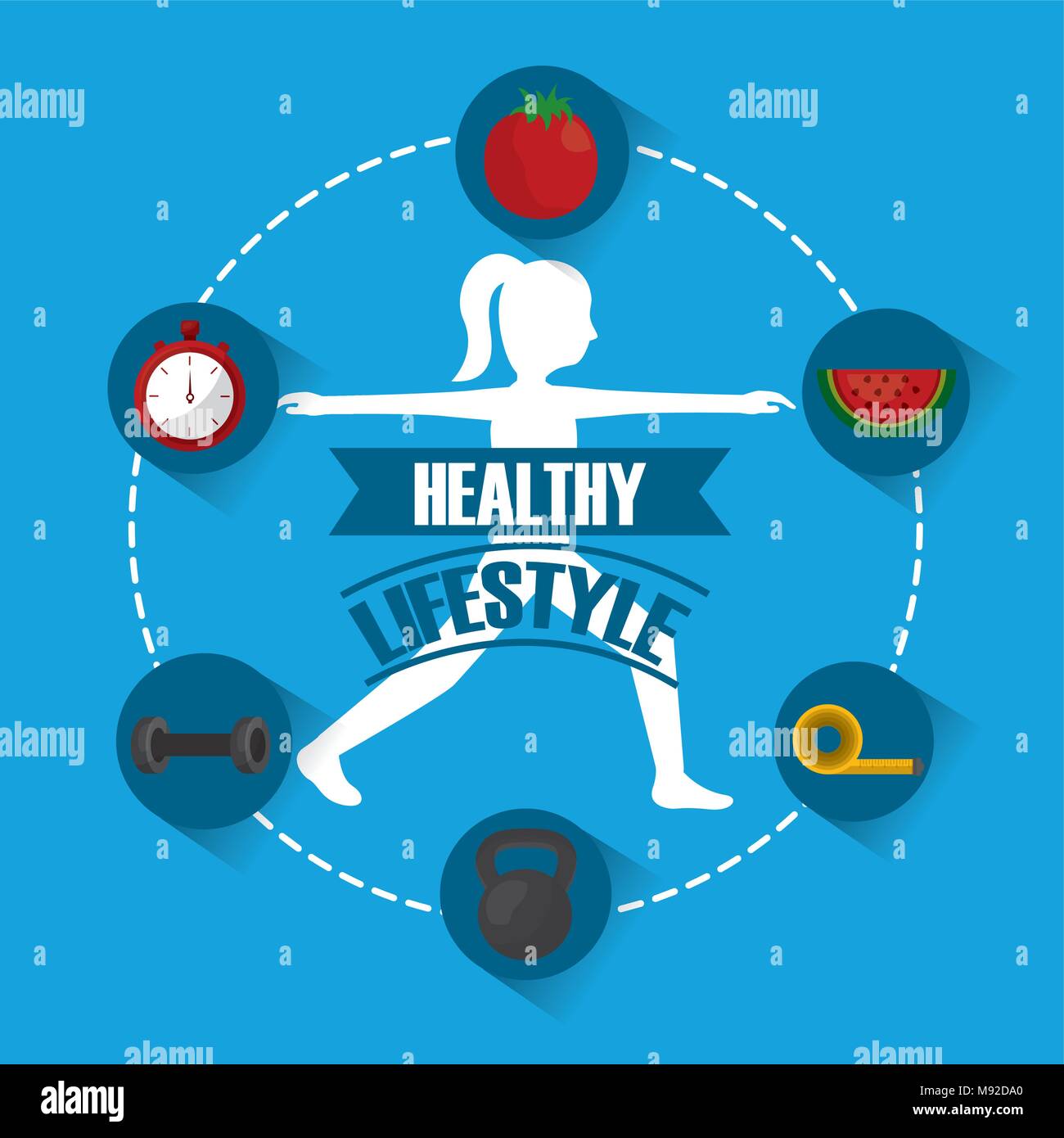 healthy lifestyle sport food Stock Vector Image & Art - Alamy