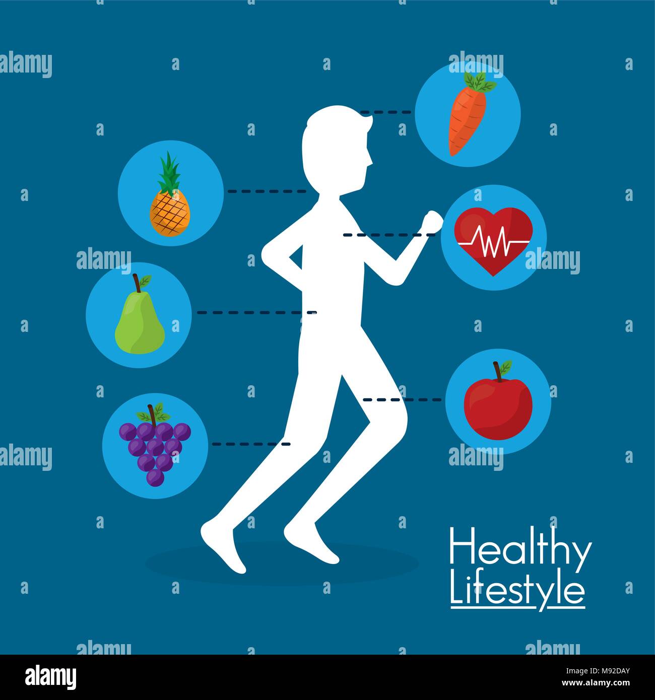 Healthy food delivery weight Stock Vector Images - Alamy