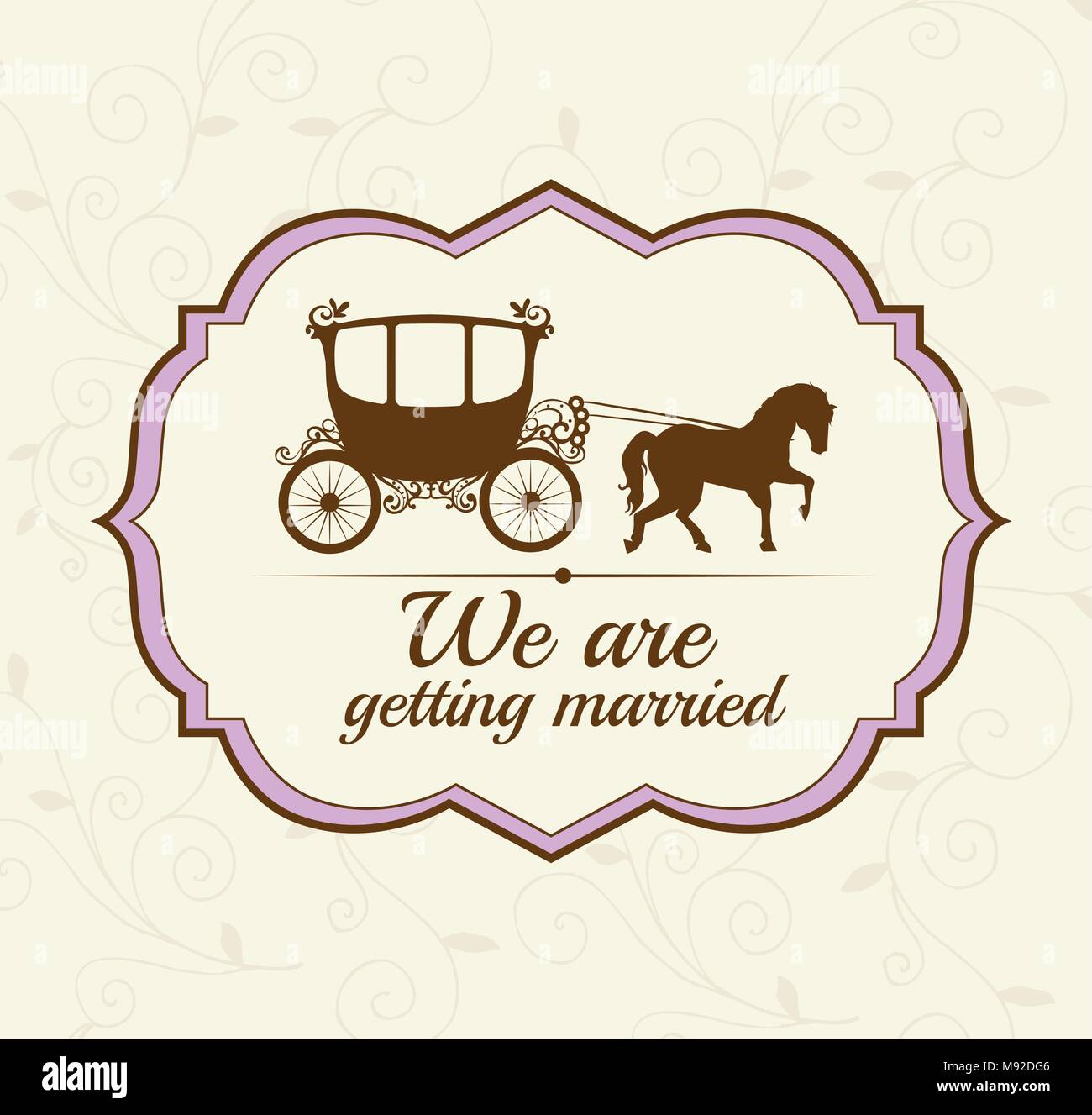 Wedding Invitation Design Stock Vector Image And Art Alamy
