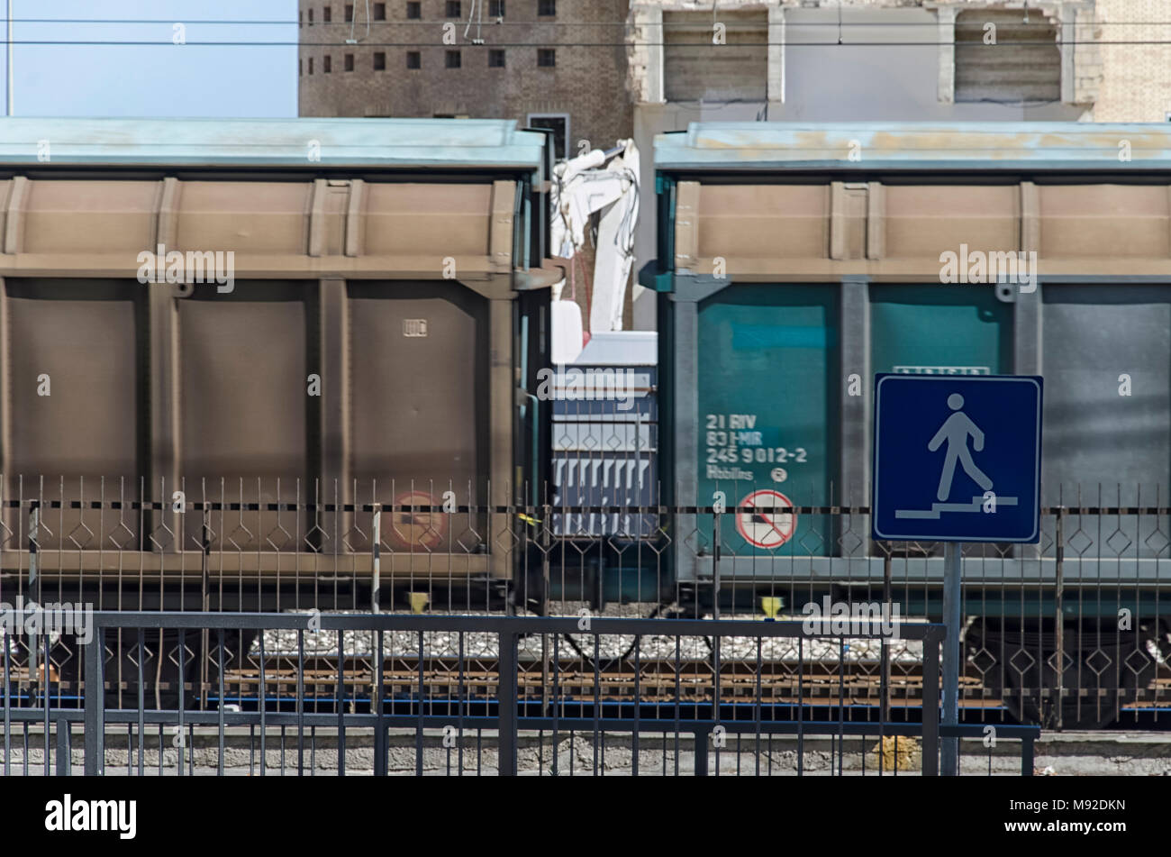 Construction site wagons hi-res stock photography and images - Alamy