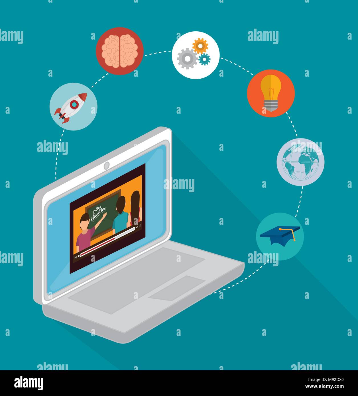 online education design Stock Vector Image & Art - Alamy