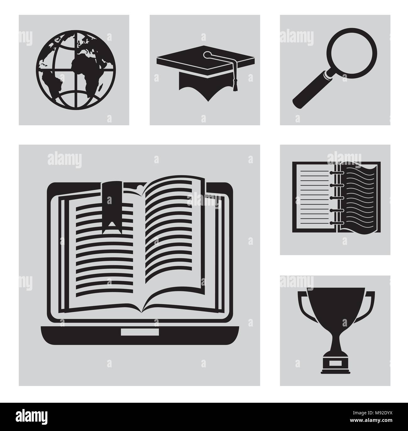 Education innovation concept magnifying Cut Out Stock Images & Pictures ...