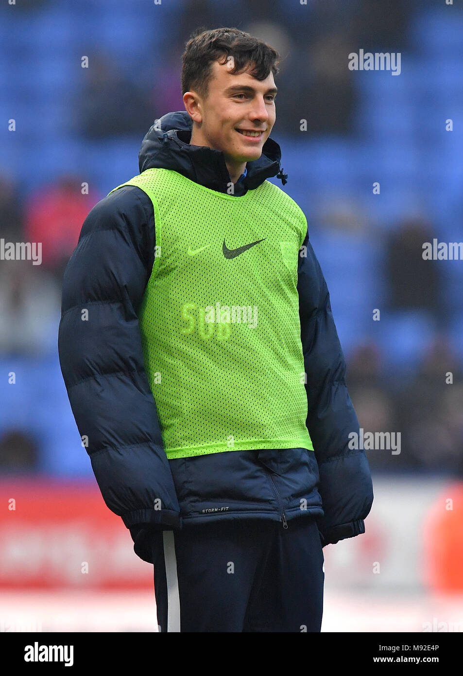 Preston North End's Josh Earl warming up at half-time Stock Photo - Alamy