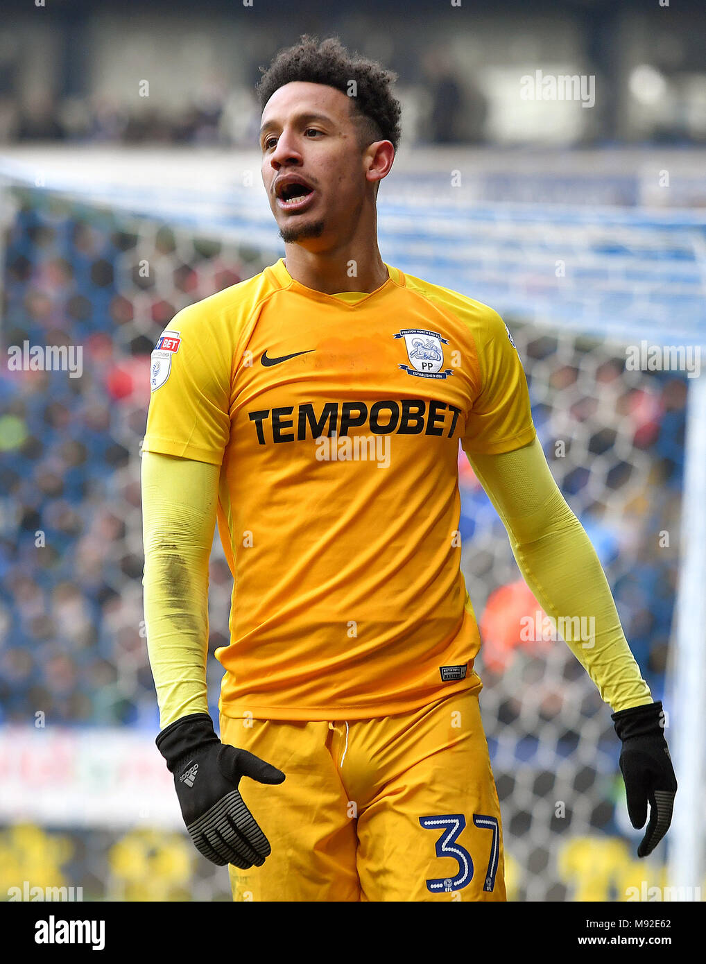 Preston North End's Callum Robinson Stock Photo - Alamy