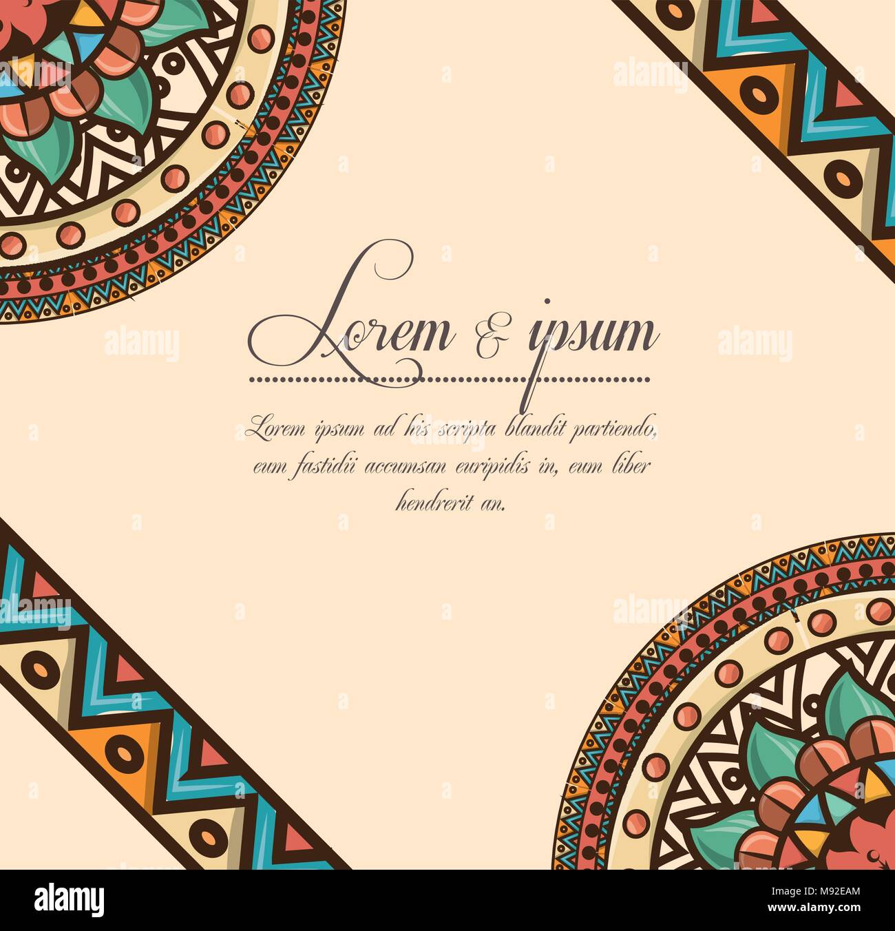 bohemian background design Stock Vector Image & Art - Alamy