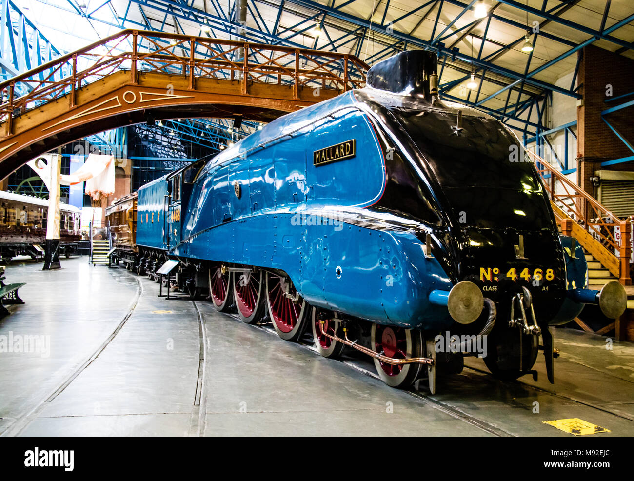 York, United Kingdom - 02/08/2018: A4 Steam Locomotive world record ...