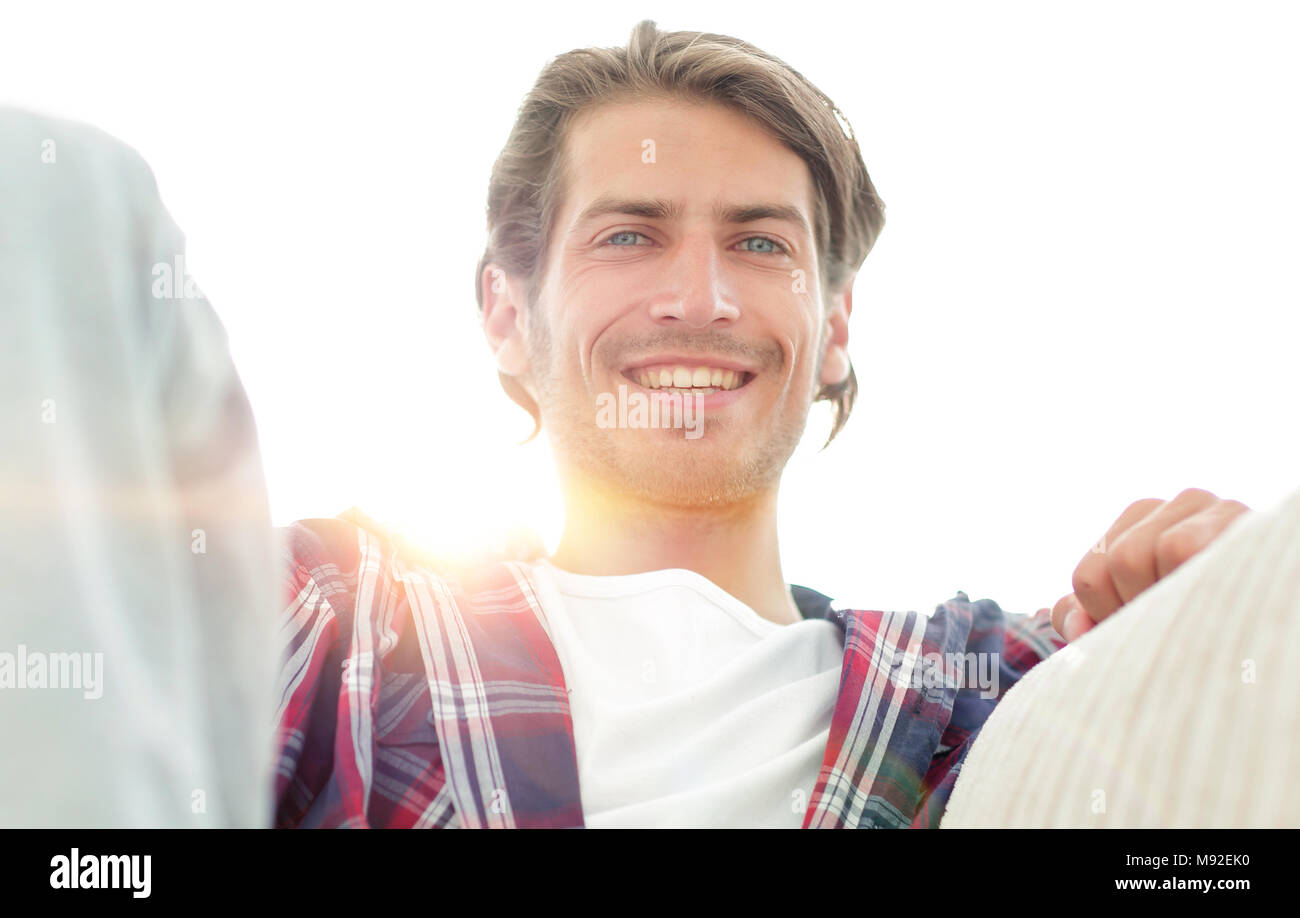 successful modern guy. photo in background Stock Photo - Alamy