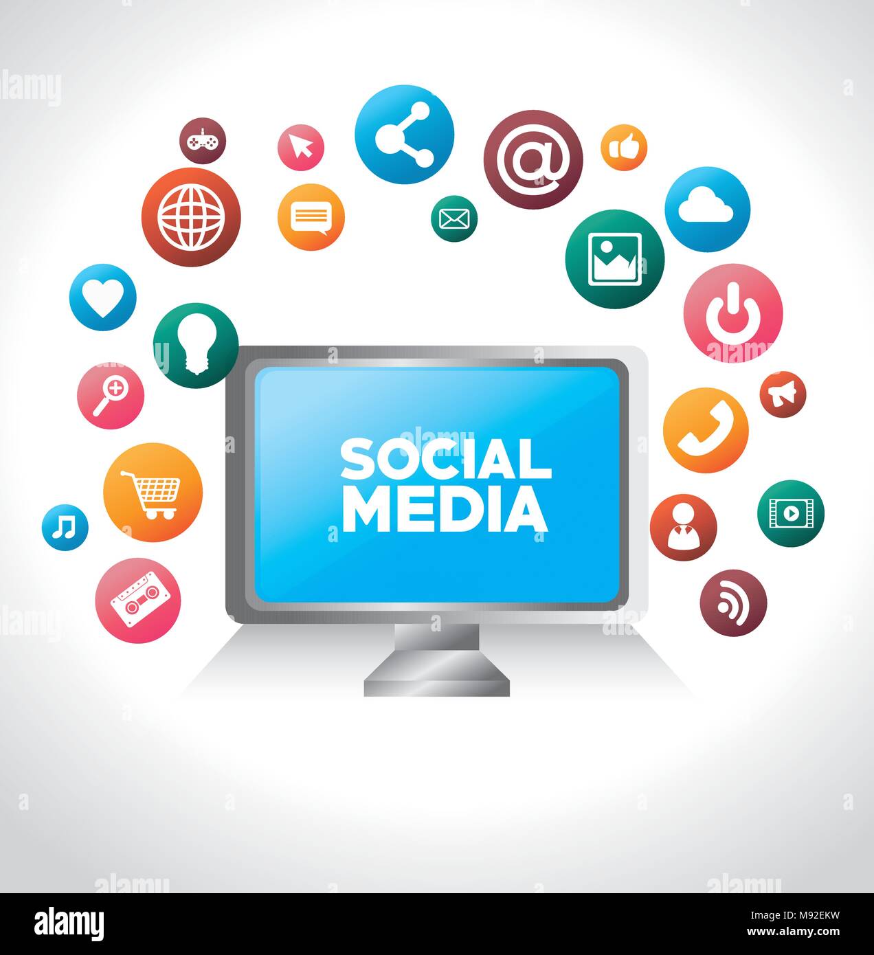 social media design Stock Vector Image & Art - Alamy
