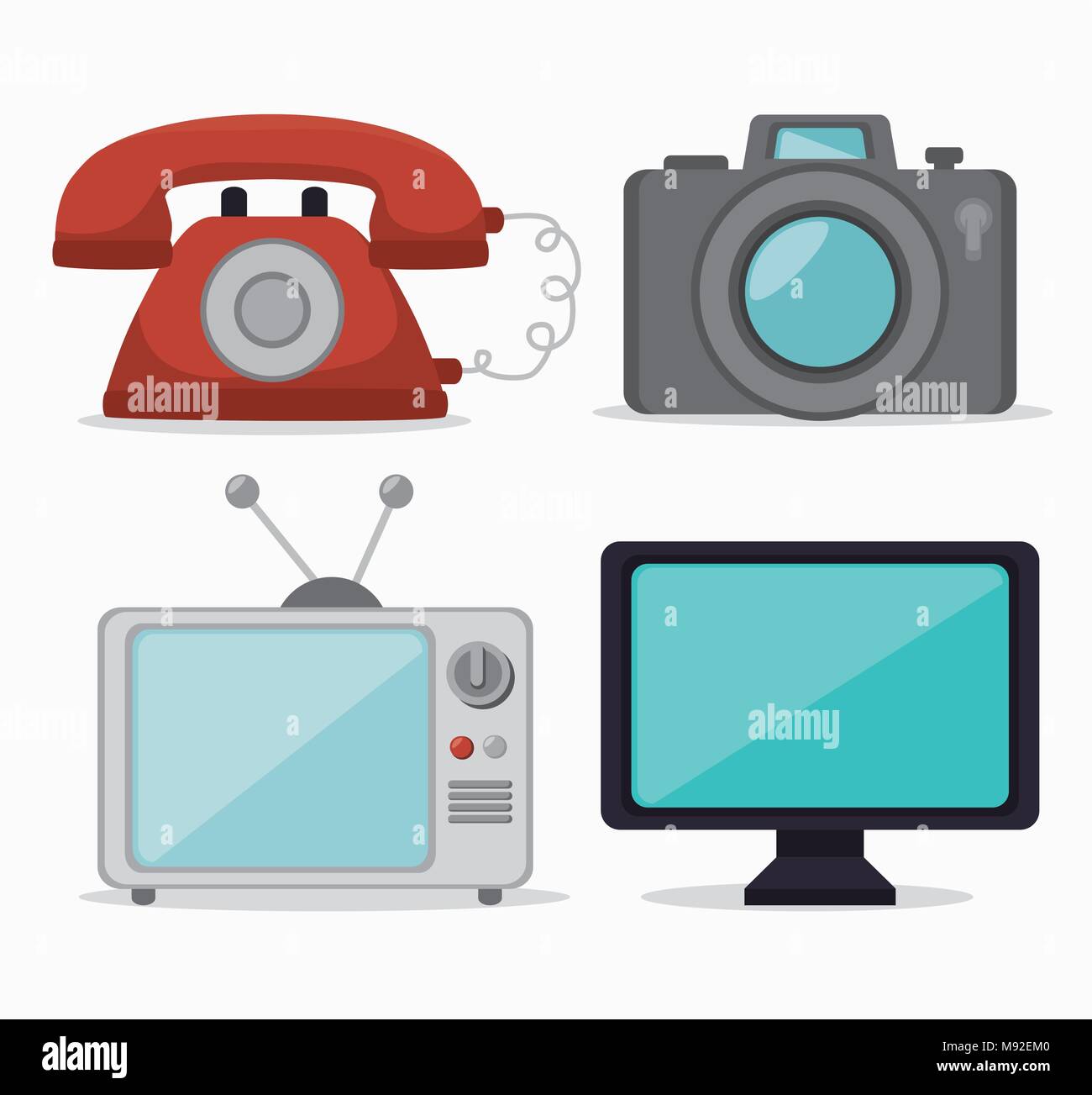 retro technology design Stock Vector Image & Art - Alamy