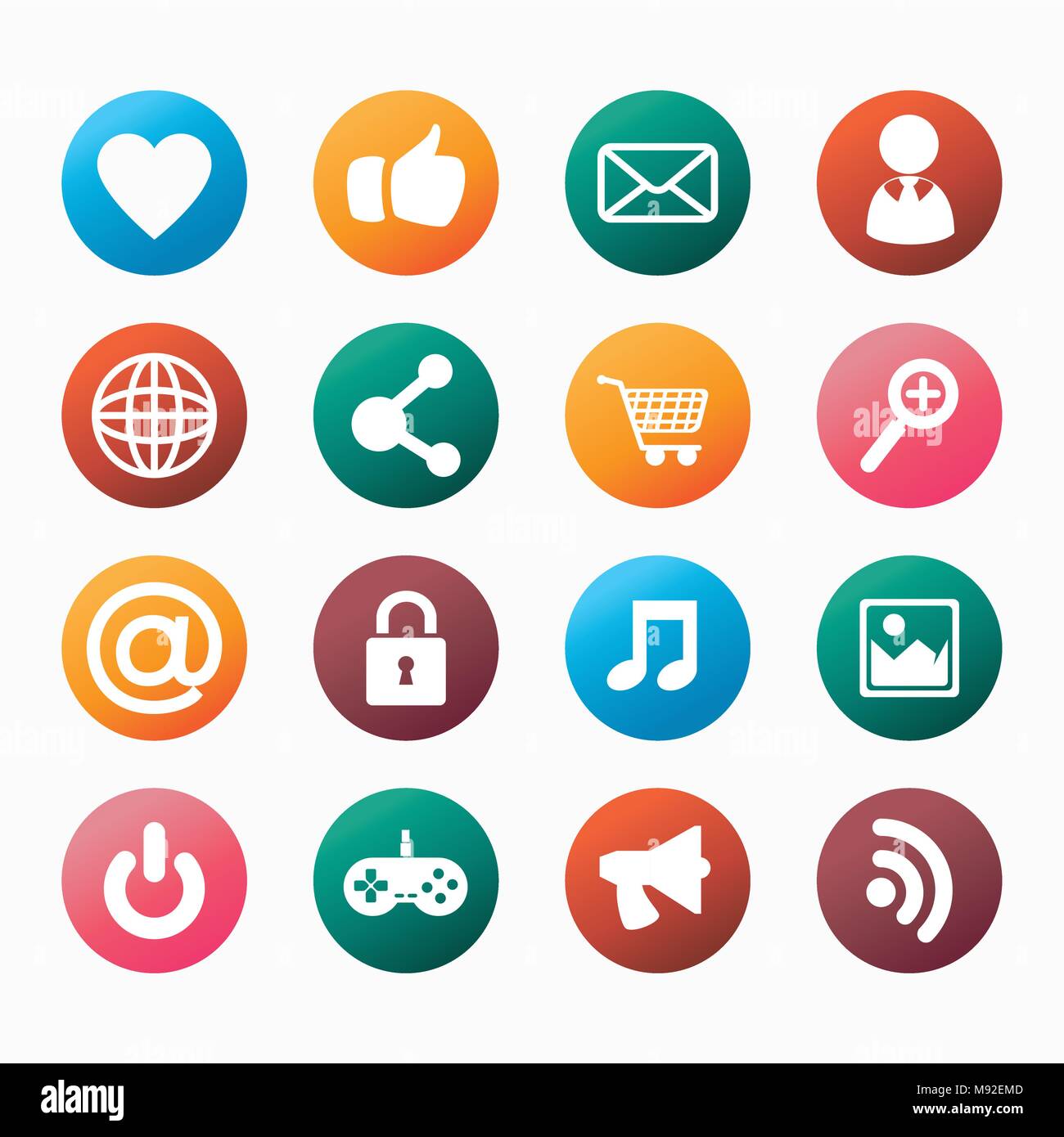social media design Stock Vector Image & Art - Alamy