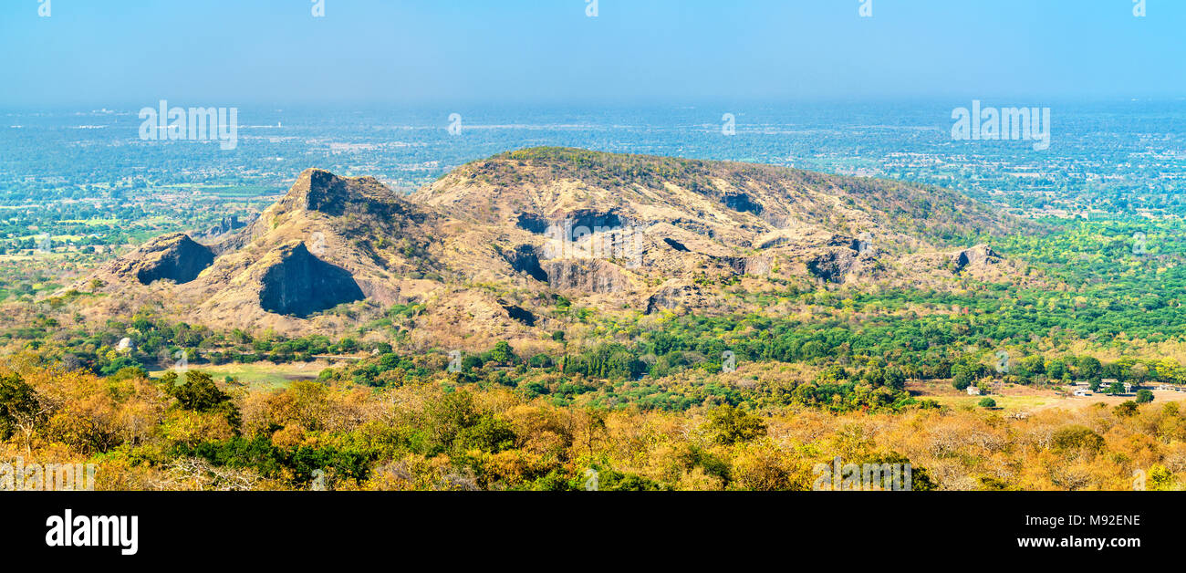 Landscape of Champaner-Pavagadh heritage site from Pavagadh Hill ...