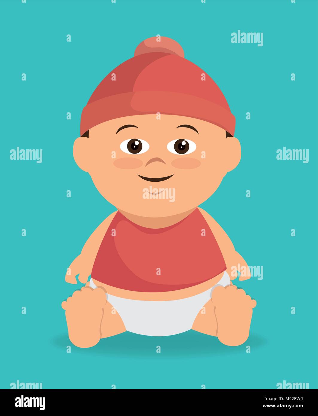 Baby boy cartoon Stock Vector Image & Art - Alamy
