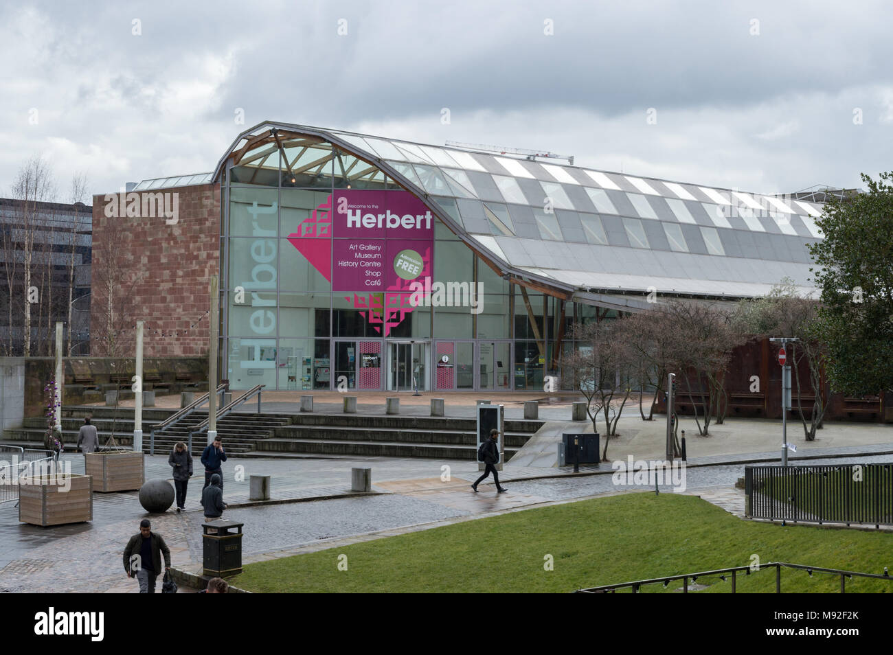 Entrance to Herbert Art Gallery and Museum which incorperates a ...