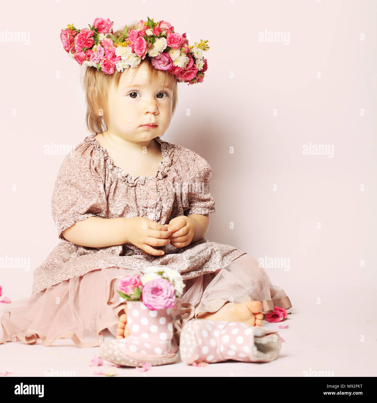 Beautiful tender cute girl hi-res stock photography and images - Alamy