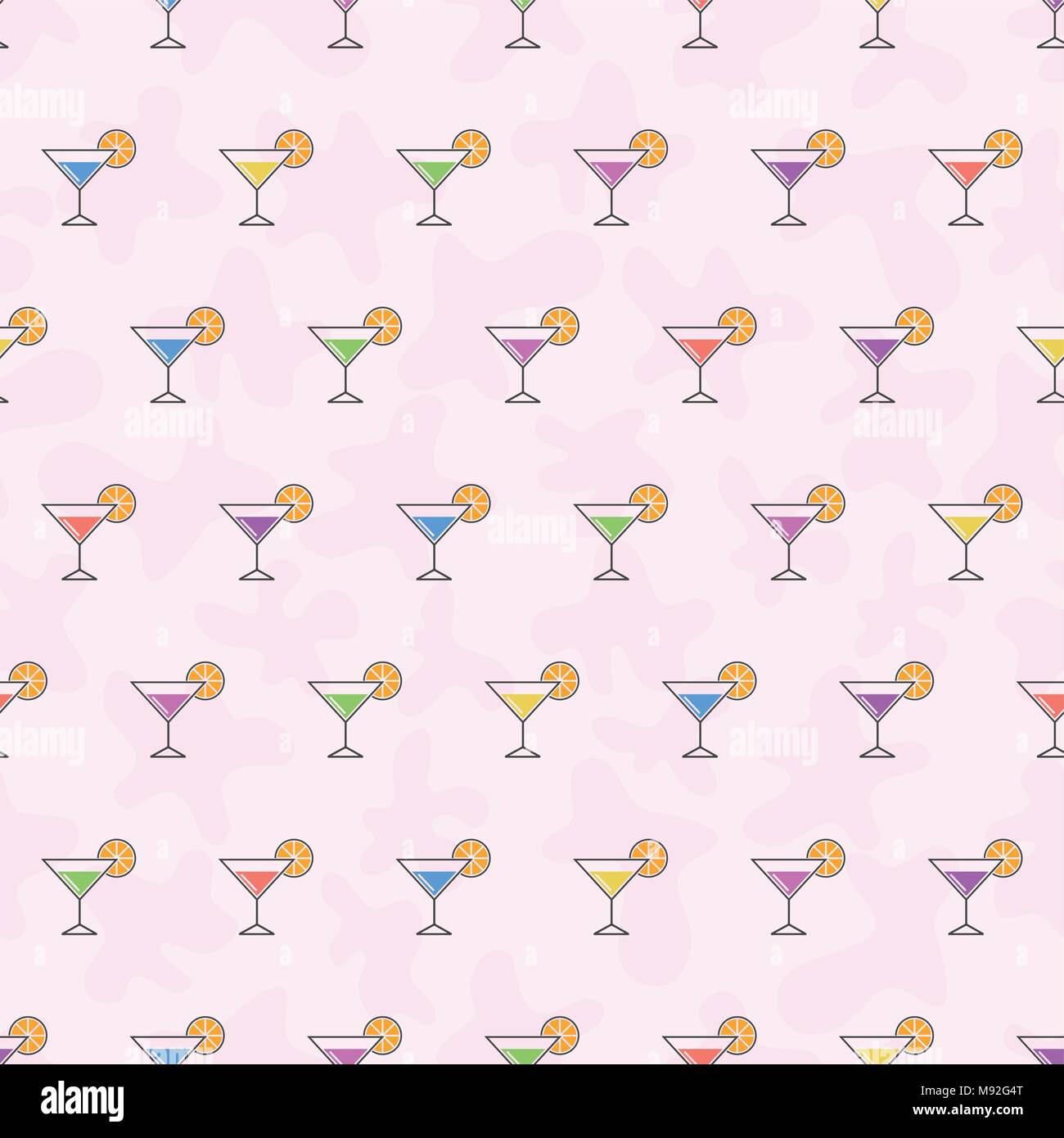 Seamless pattern background with alcoholic beverages. Alcohol vector ...