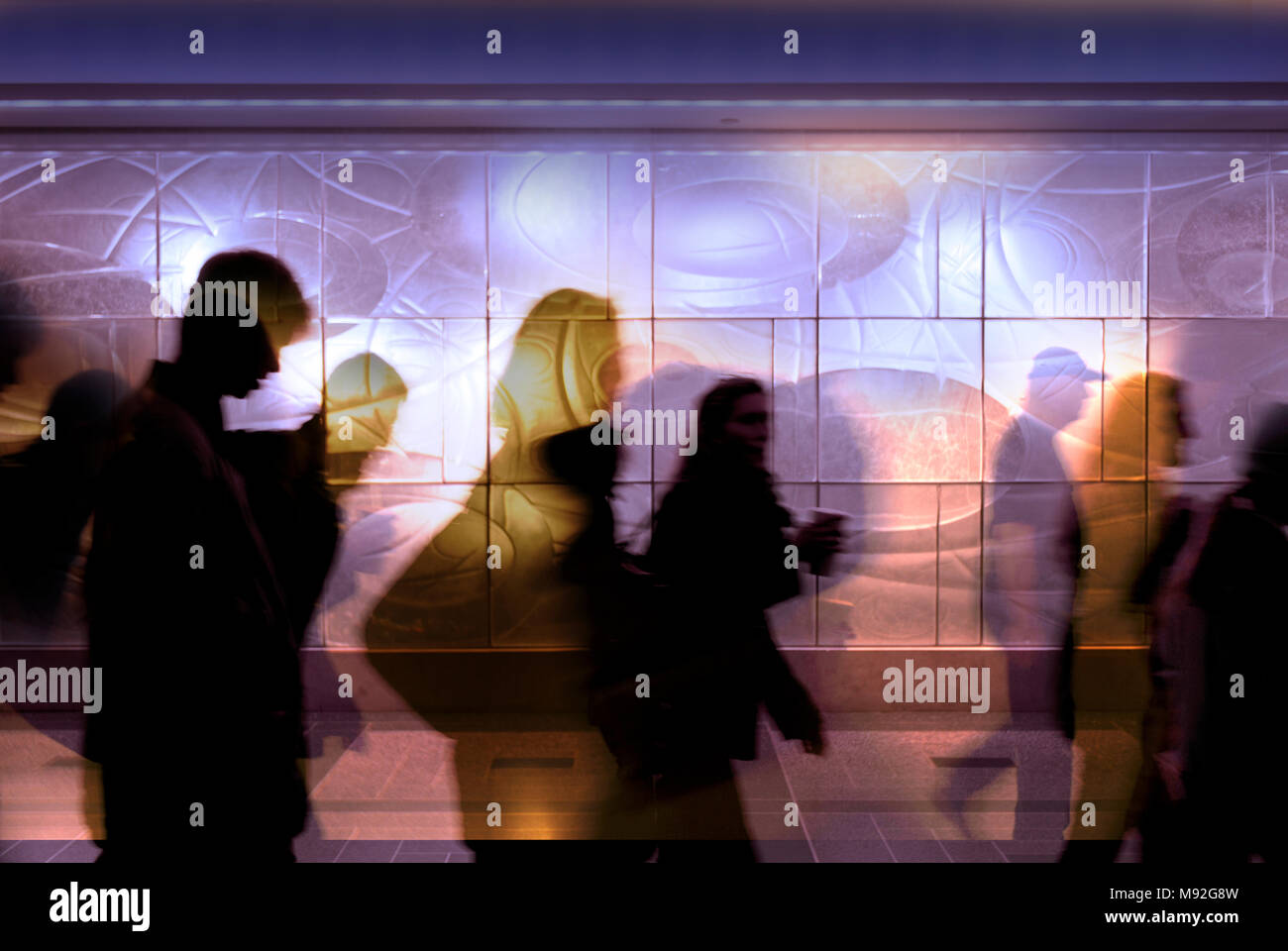 Commuters horizontal hi-res stock photography and images - Alamy