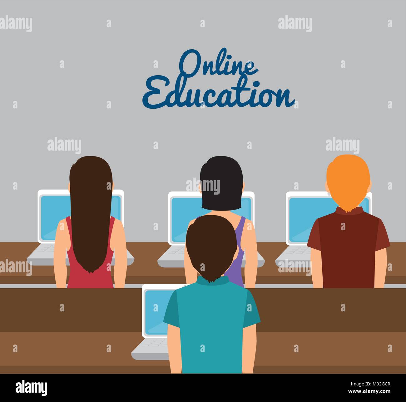 eLearning and technology education Stock Vector Image & Art - Alamy