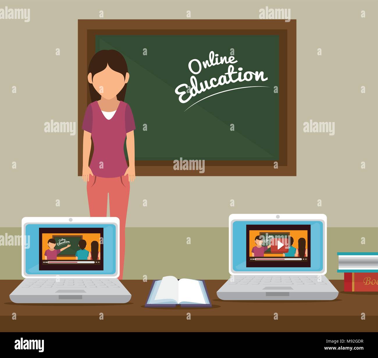 eLearning and technology education Stock Vector Image & Art - Alamy