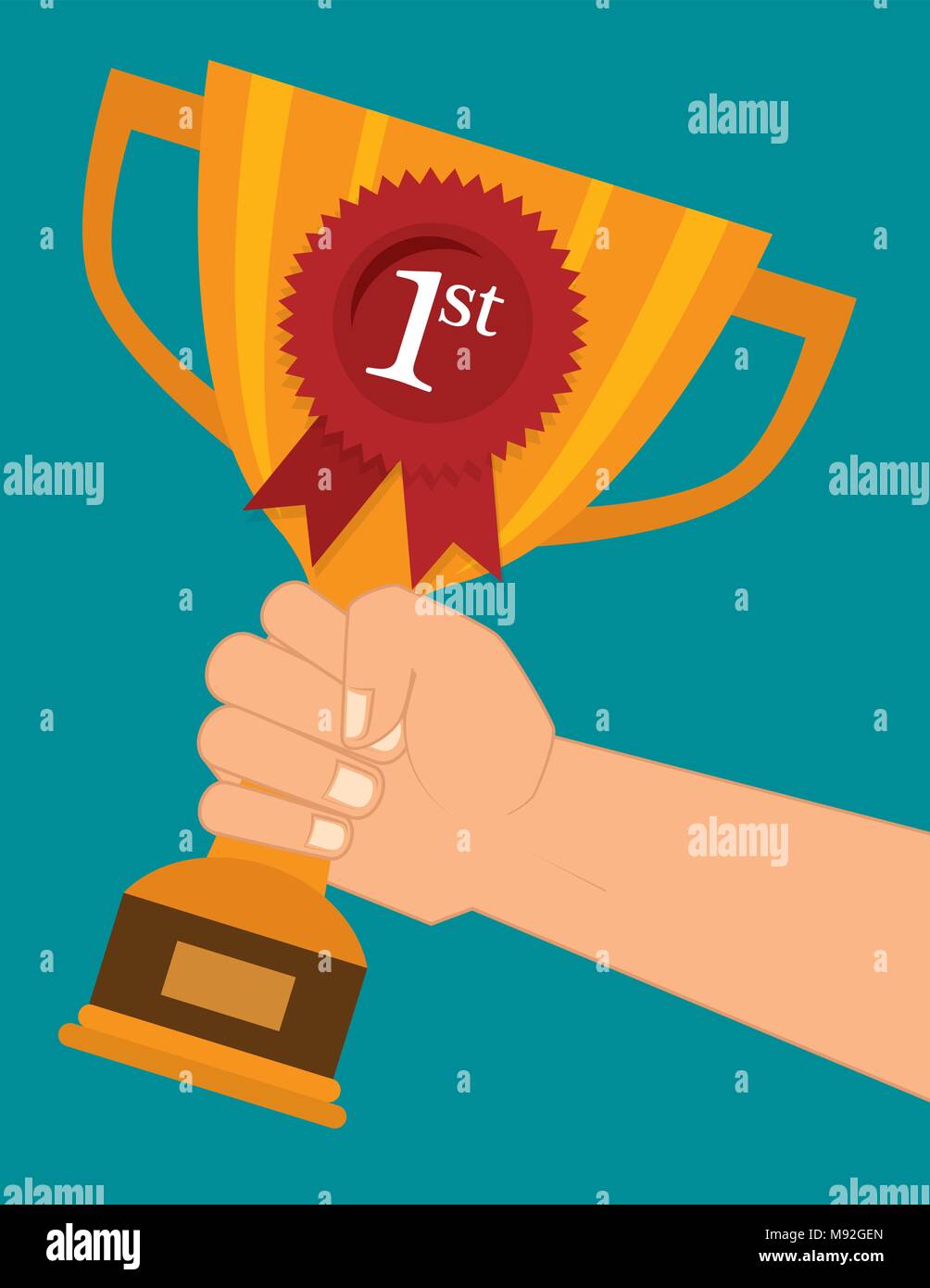 First place cup Stock Vector Image & Art - Alamy