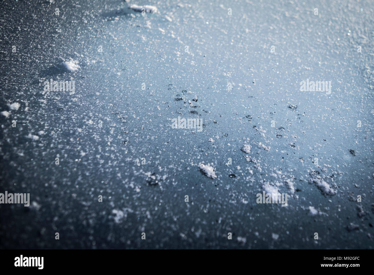 Ice and snow texture, winter theme. Abstract background from a natural ...